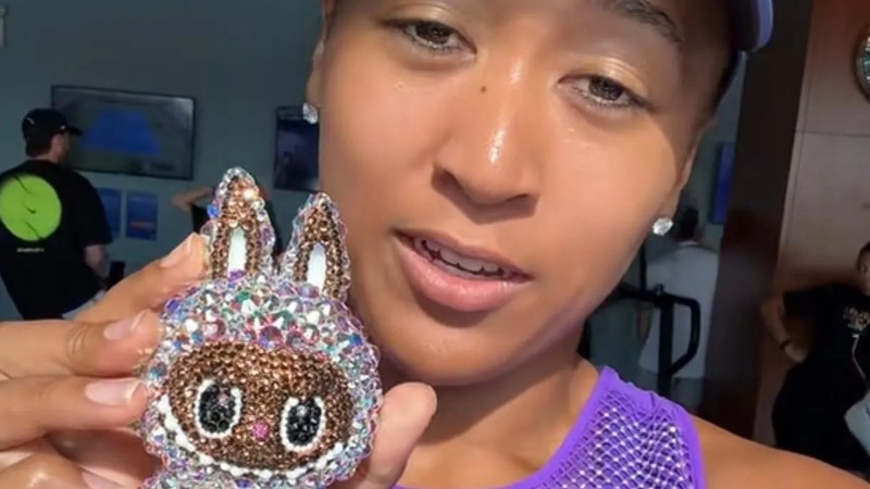 Naomi Osaka's dazzling Labubu collection steals the show at the US Open