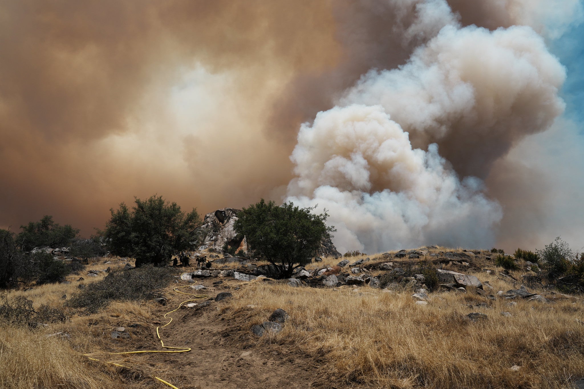 Watch: Raging California wildfire seen from space