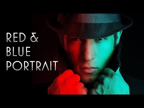 Photoshop: How to Create a Dramatic Red / Blue Face Portrait