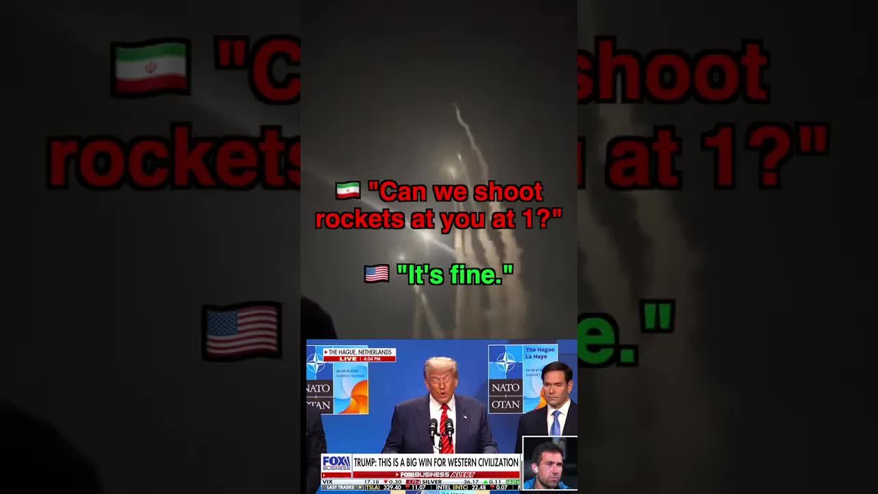 iran asks to shoot rockets at 1pm, trump responds