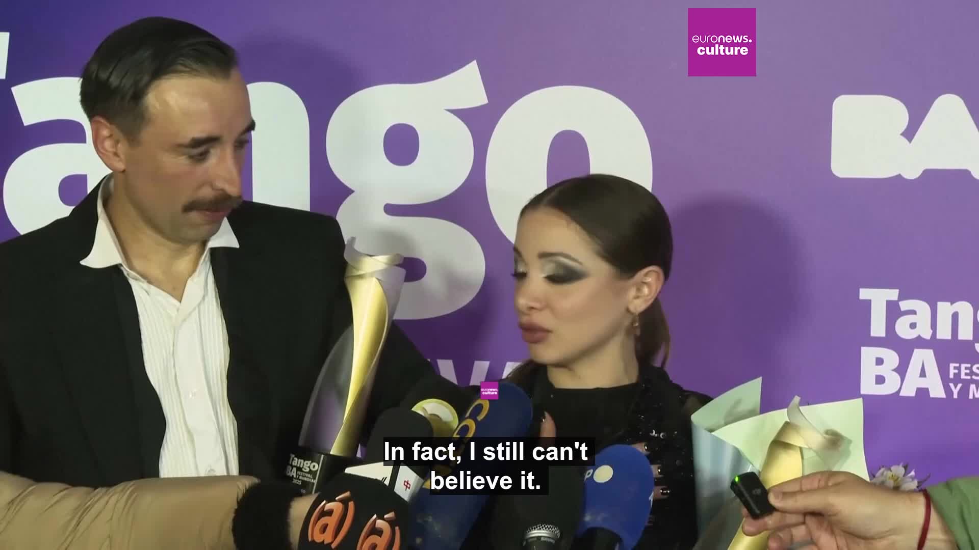 Argentine dance partners win top prize at world tango championship