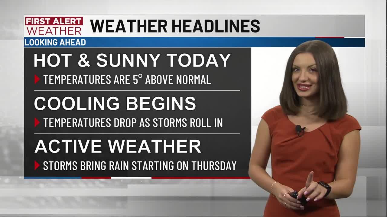Incoming Storms push the Warm Weather Away