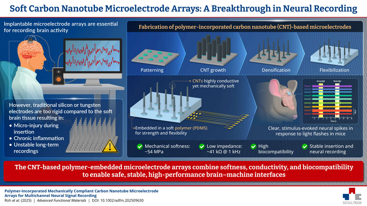 Hybrid nanotube electrodes developed for safer brain-machine interfaces