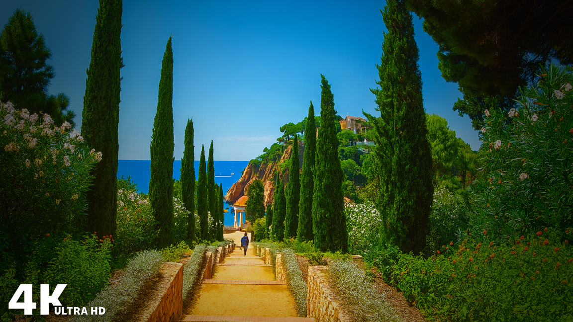 Exploring Marimurtra Botanical Garden – Blanes, Spain (4K)