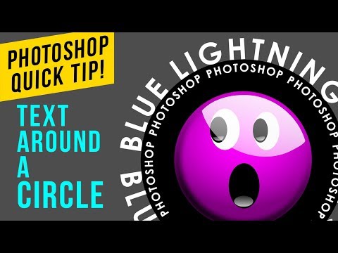 Photoshop QUICK Tip: How to Place Text Around a Circle