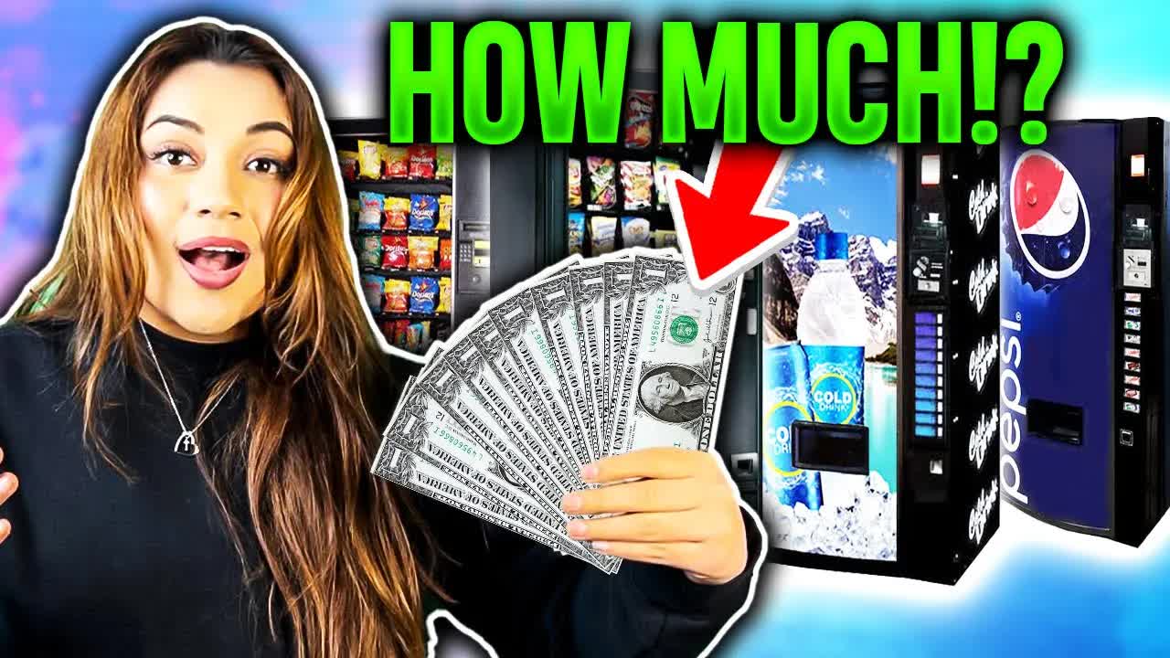 Collecting cash from 4 vending machines