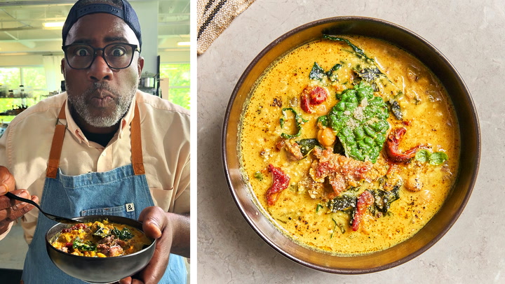 How to Make Chef Roscoe's Tuscan Chickpea Soup