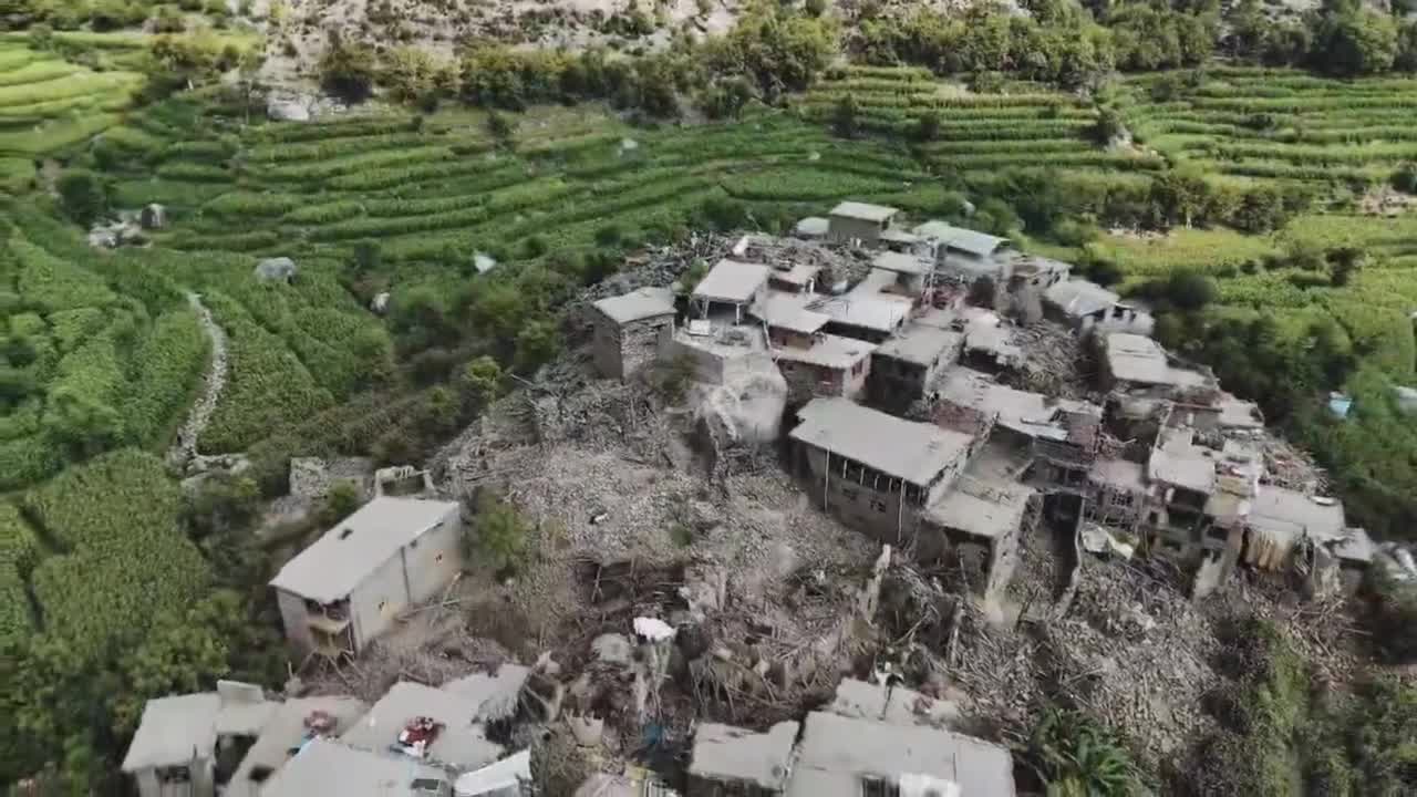 Colossal destruction after earthquake in Kunar, Afghanistan