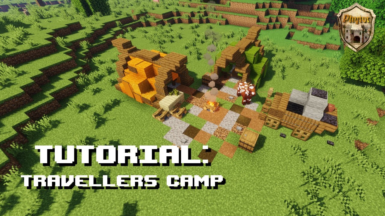 Minecraft Tutorial: How to Build a Medieval Tent