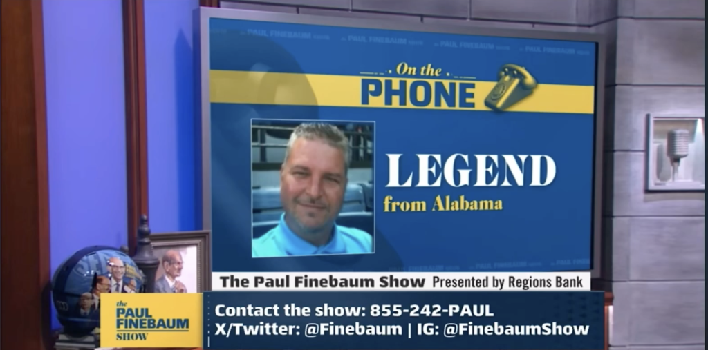 Alabama fan unleashes on Paul Finebaum Show after loss