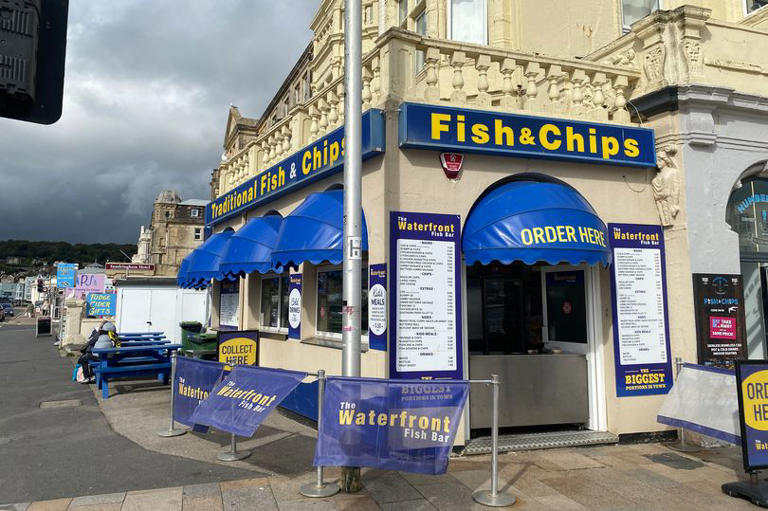 Seaside chippy told to remove picnic tables that 'could be used as weapons'