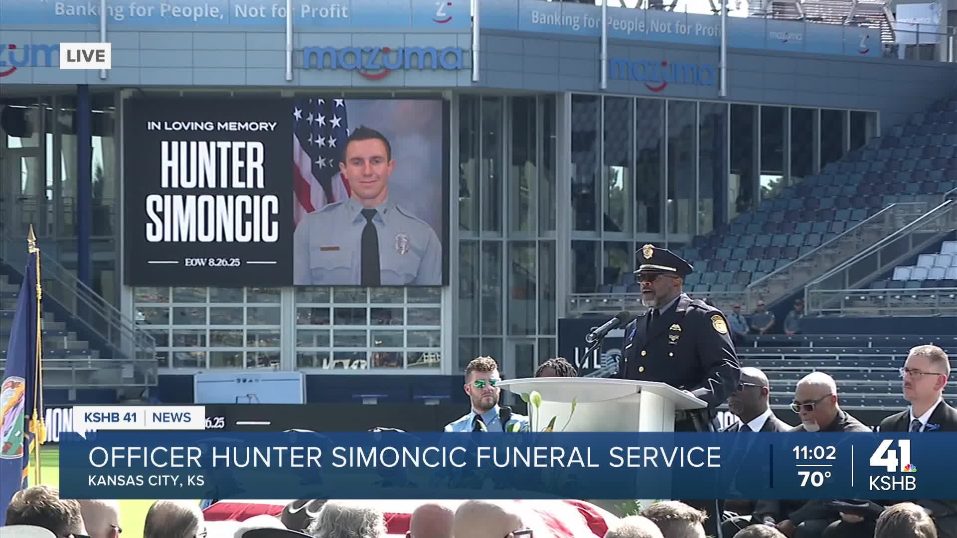 KCKPD Det. Danon Vaughn performs "Amazing Grace"