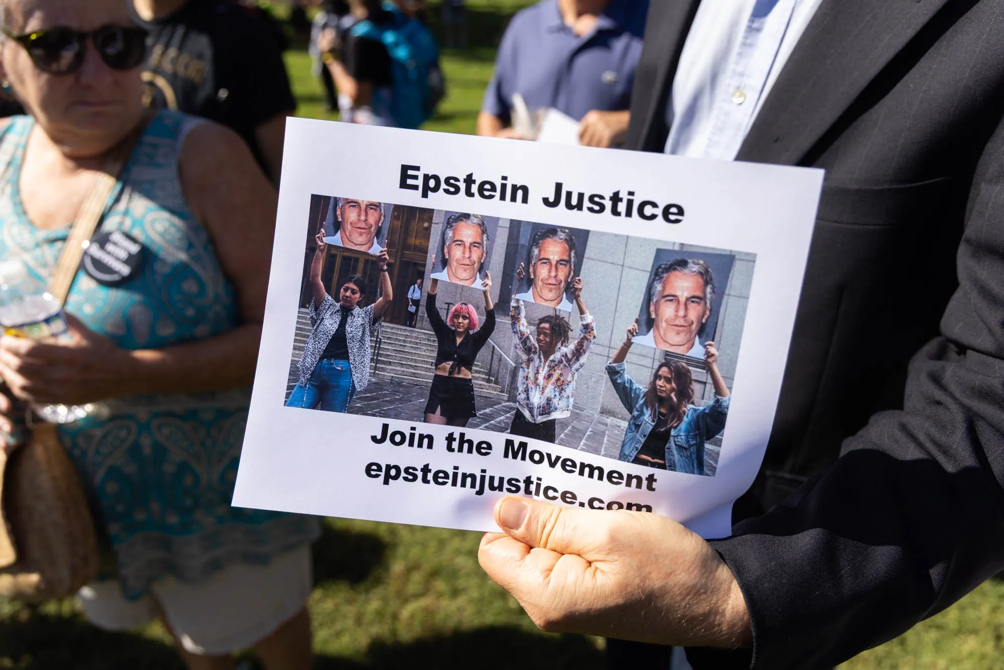 Epstein victims draw huge crowd at Capitol as they demand transparency