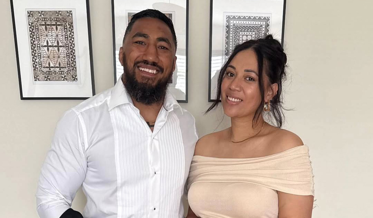 Rugby ace Bundee Aki dubs wife Kayla the 'backbone of the family'