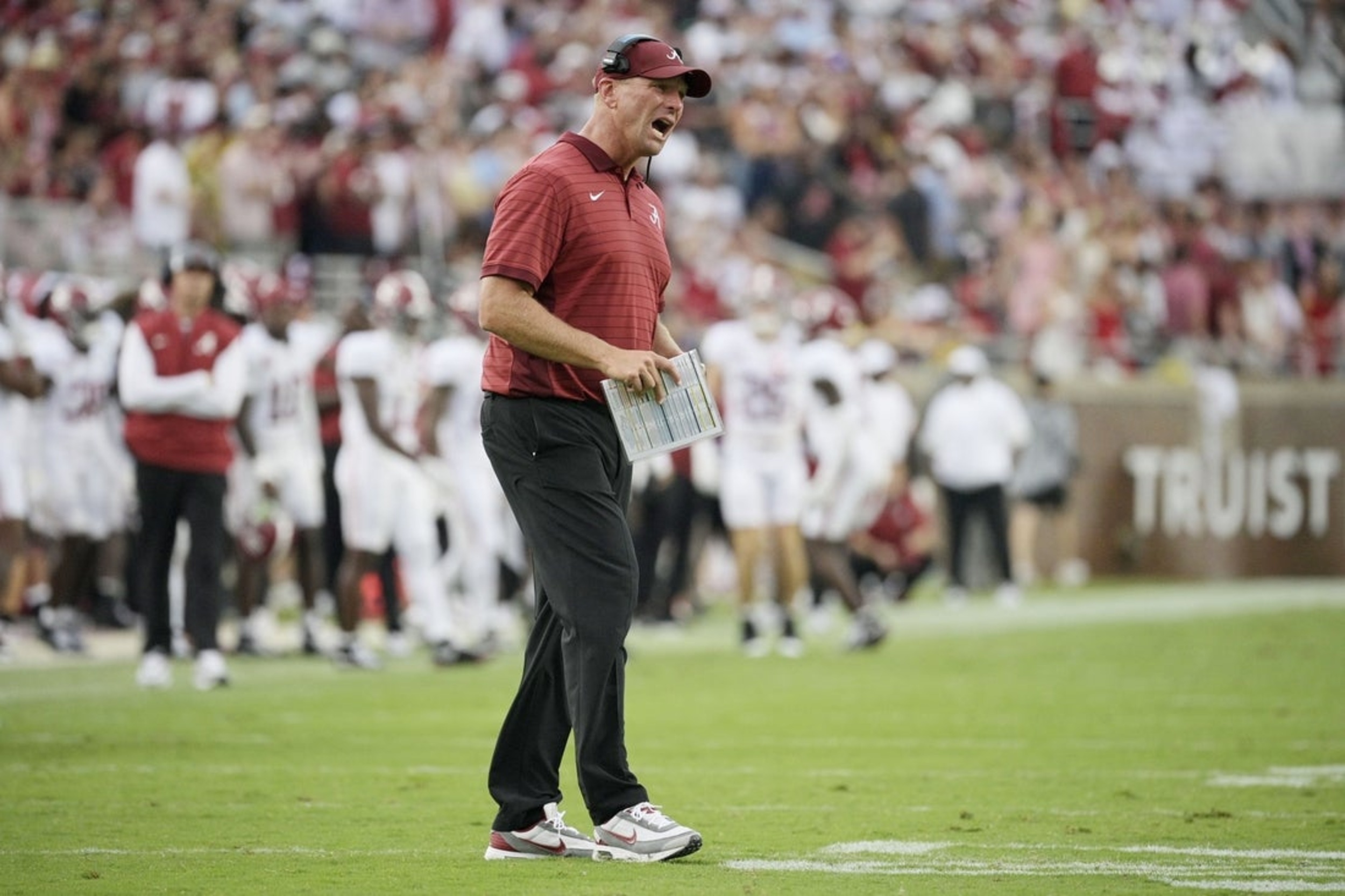 Alabama coach wants to keep focus on football
