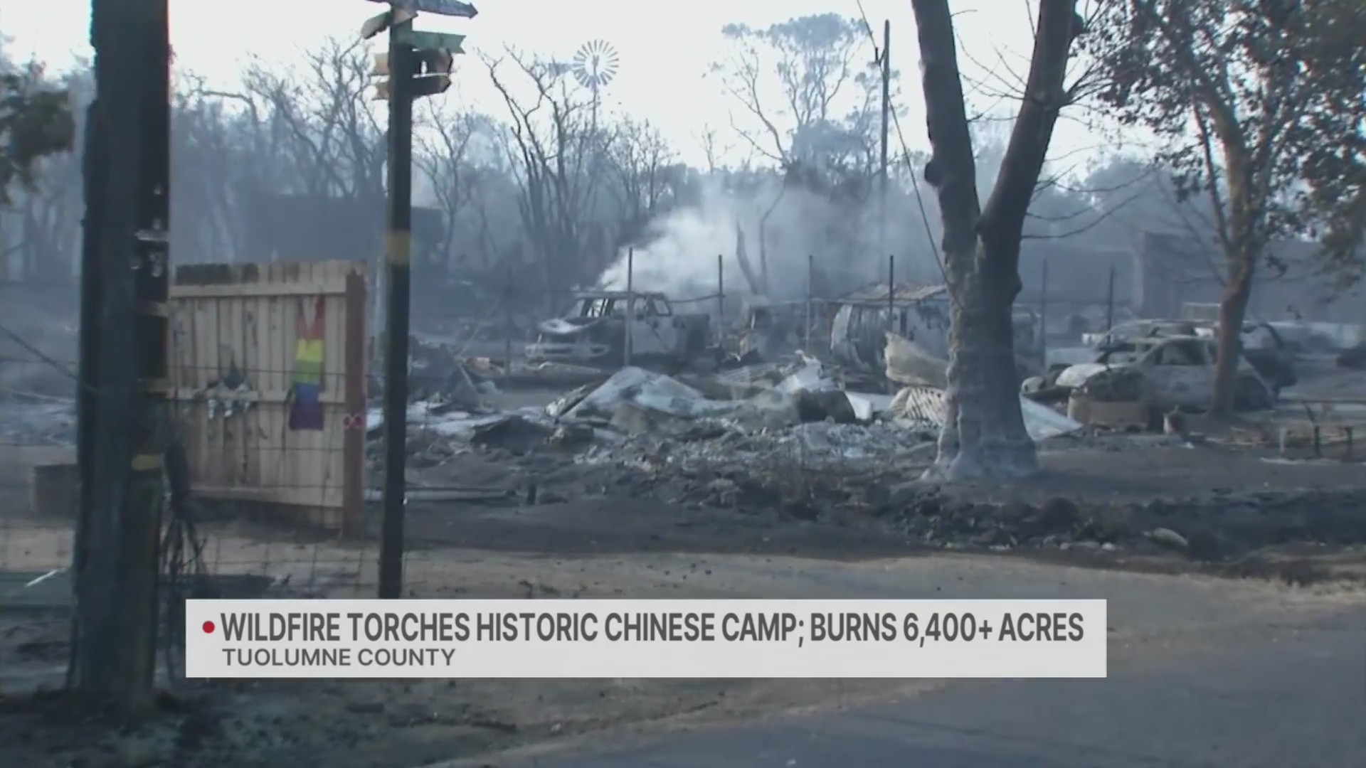 Wildfire torches historic Chinese Camp