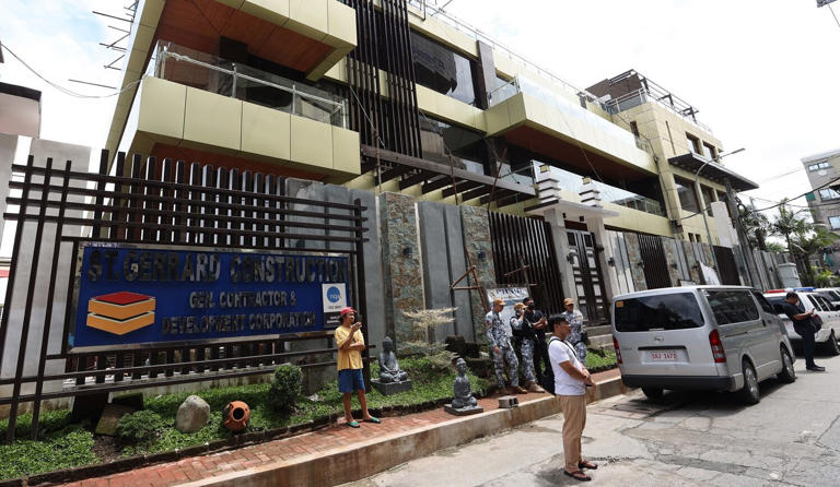 Protesters vandalize Discaya-owned construction company HQ in Pasig