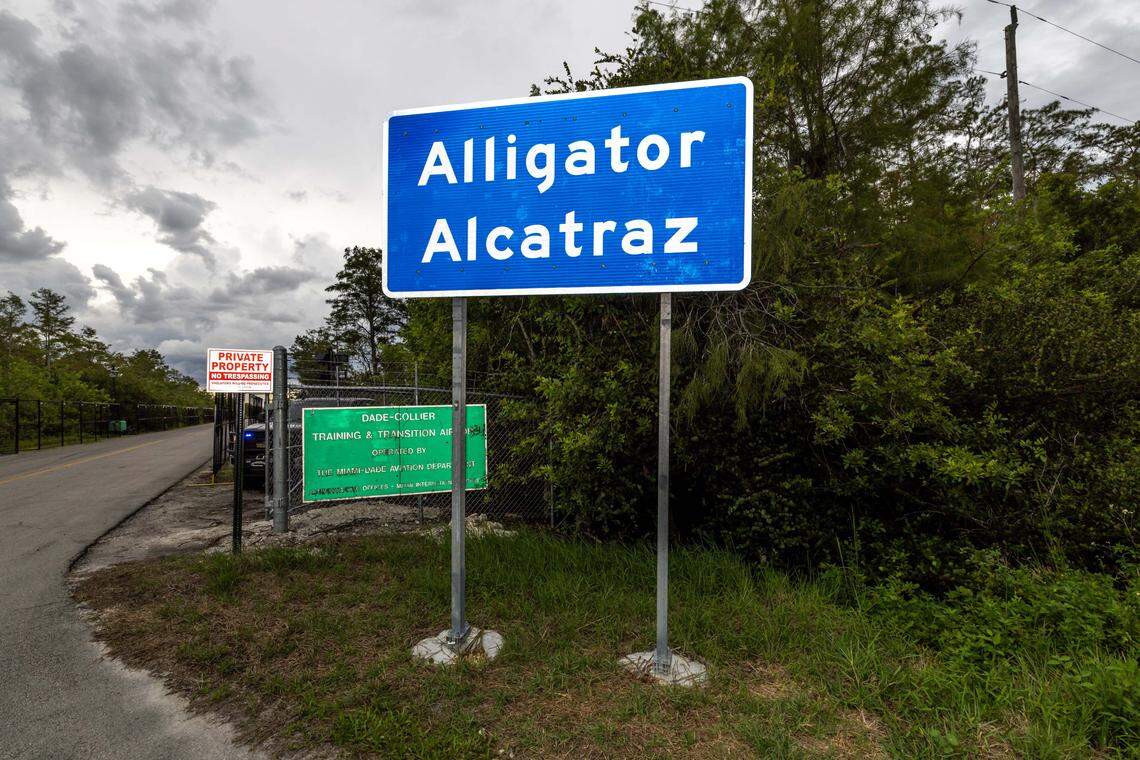 Infantile signs for ‘Alligator Alcatraz' make not want to return to ...