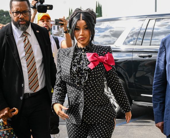 Cardi B Celebrates Court Victory in $10,000 Polka Dot Suit and ...