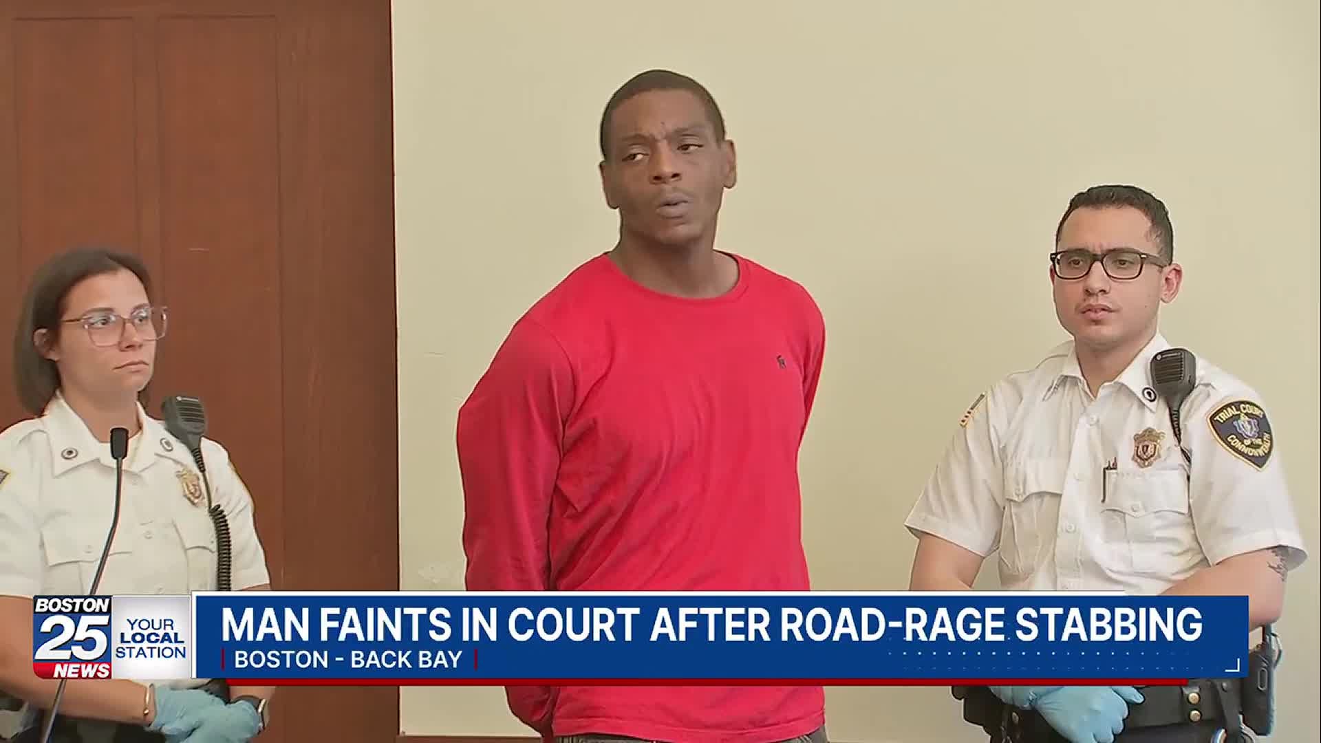 Man collapses during arraignment for alleged road-rage stabbing of ...