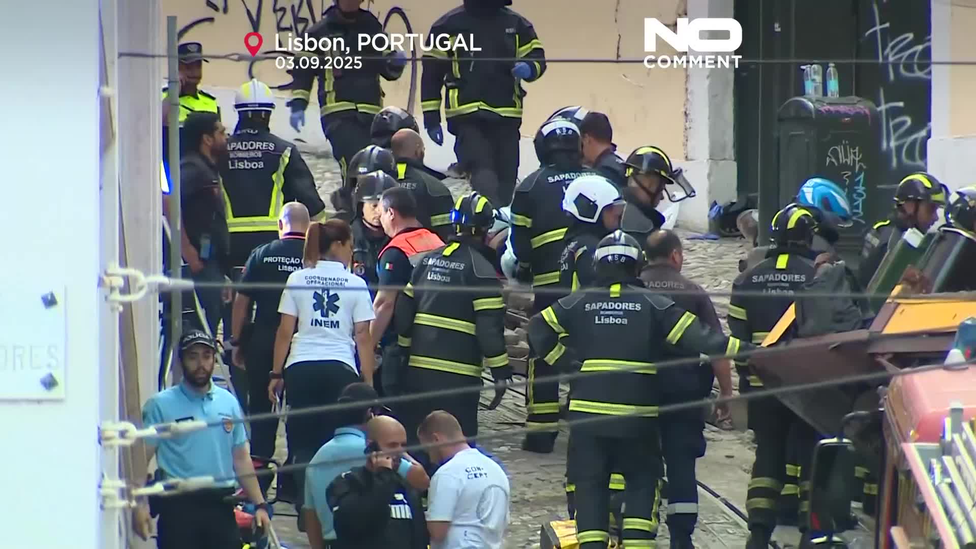 At least 15 people killed after Lisbon’s funicular railway derails