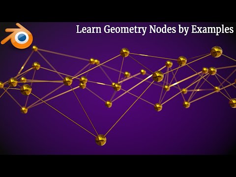 Learn Geometry Nodes by examples - Make Abstract Plexus #oe277