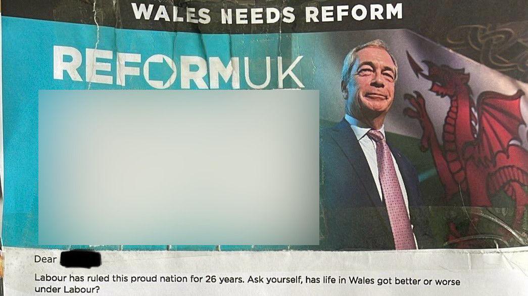 Reform criticised for Caerphilly mailout on day of MS' funeral