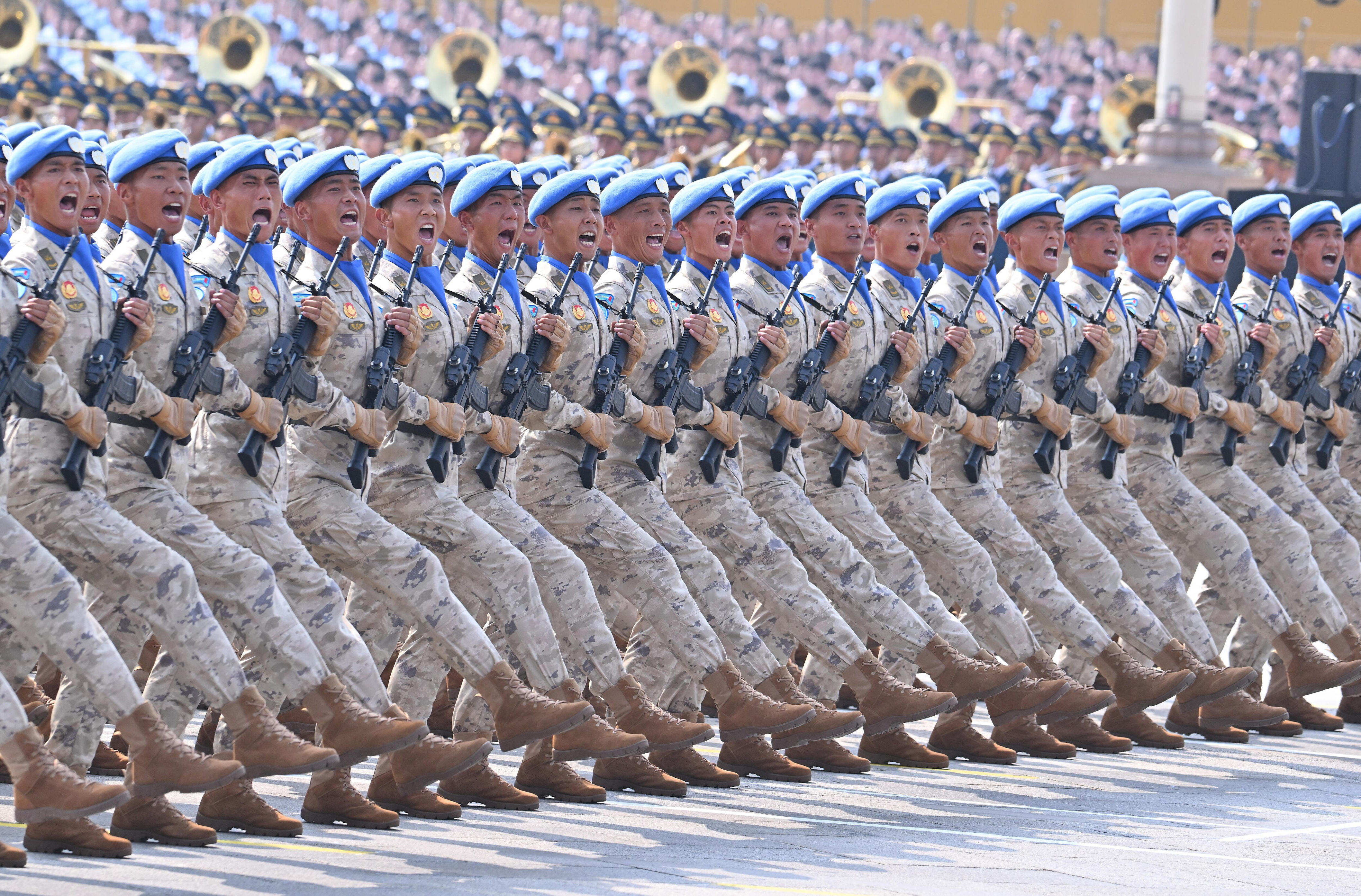 PLA’s ‘goose step’ precision on display at Beijing parade