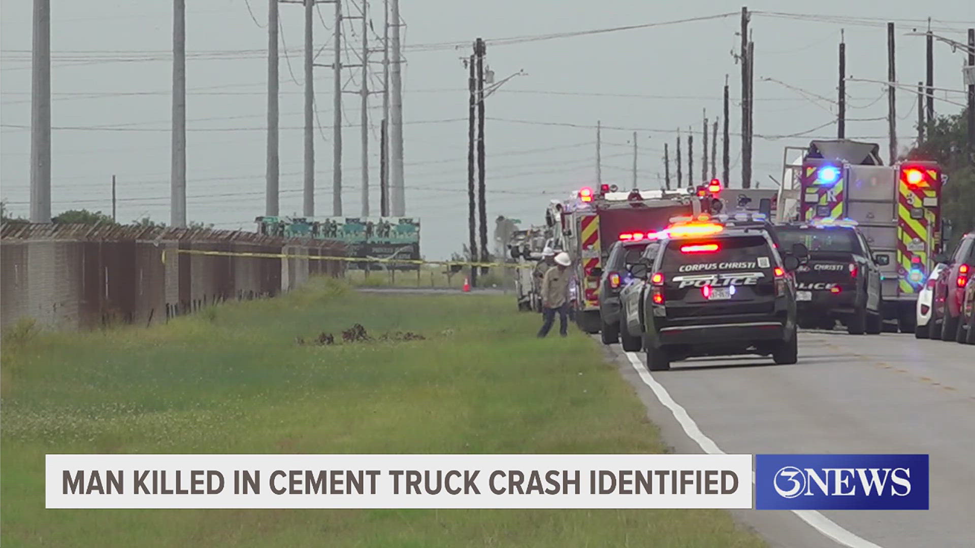 Man killed in cement truck crash identified