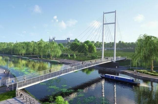 Design of Peterborough's £8.3 million bridge over River Nene still not ...