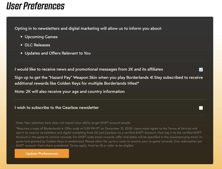 All Borderlands 4 Shift codes and how to redeem them