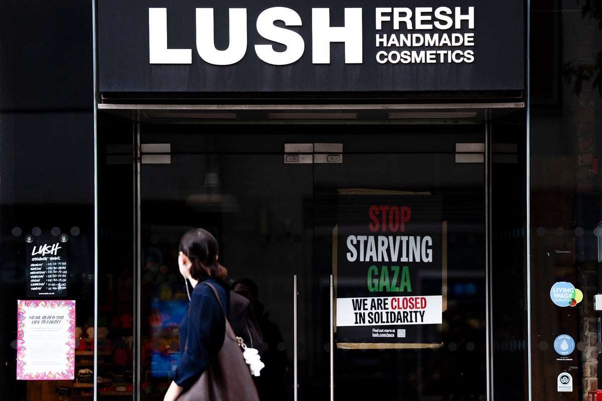 Lush boss says those who oppose views on Gaza shouldn't shop at stores