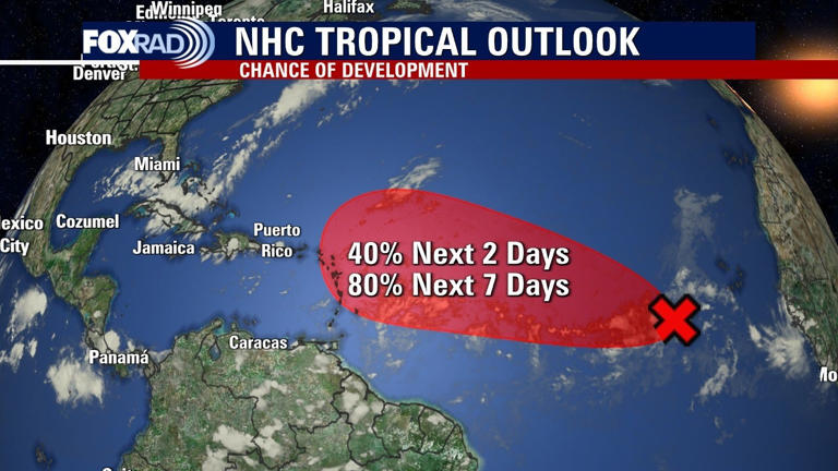 Tropical wave in Atlantic could become tropical storm: path, tracker, radar
