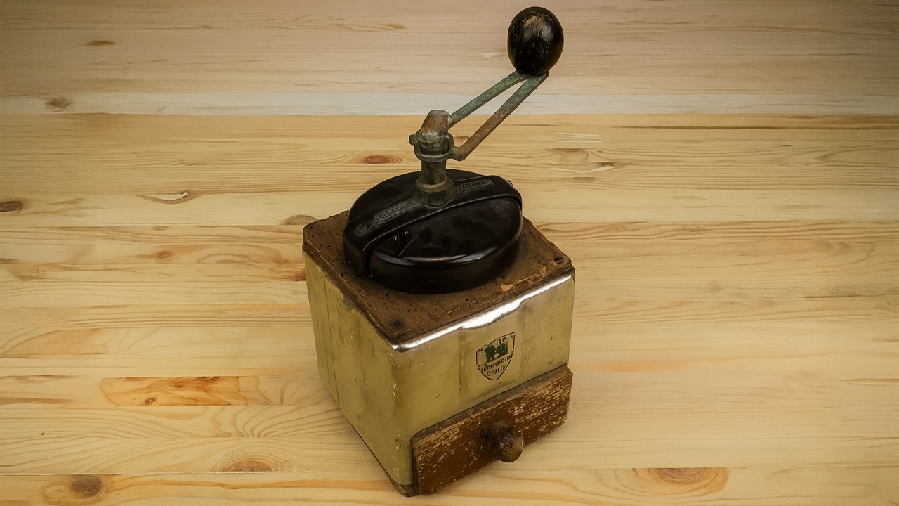 How I fixed a rusty coffee grinder from the 50s