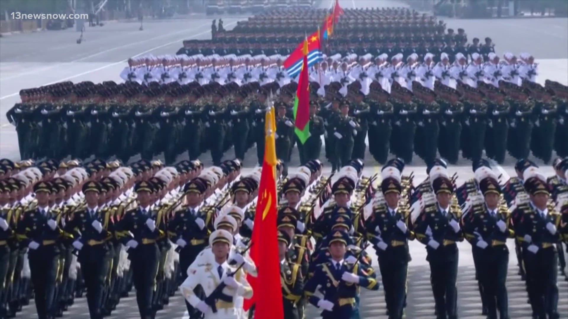 China hosts its largest military parade