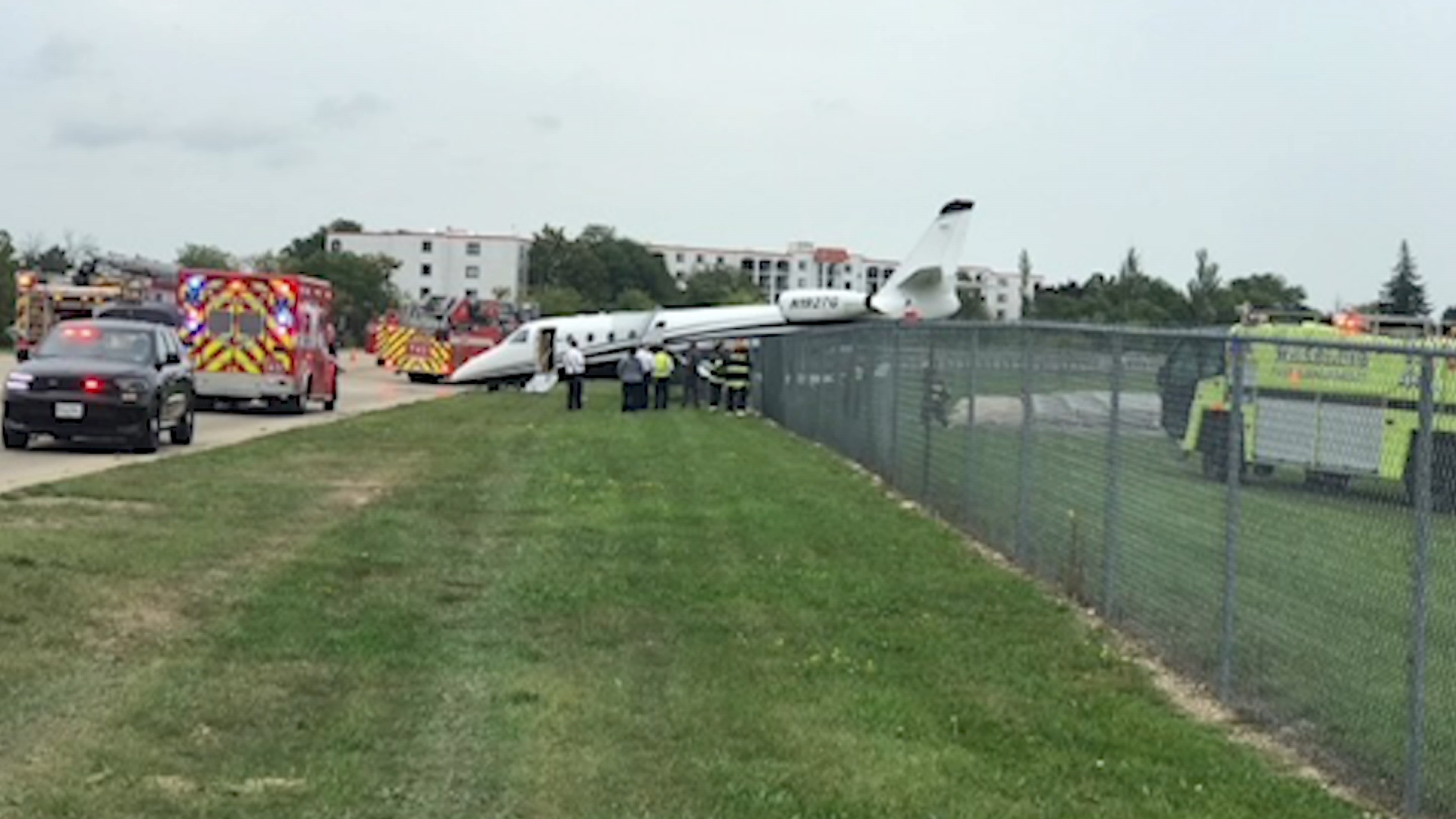 Plane crashes through fence at Wheeling's Chicago Executive Airport