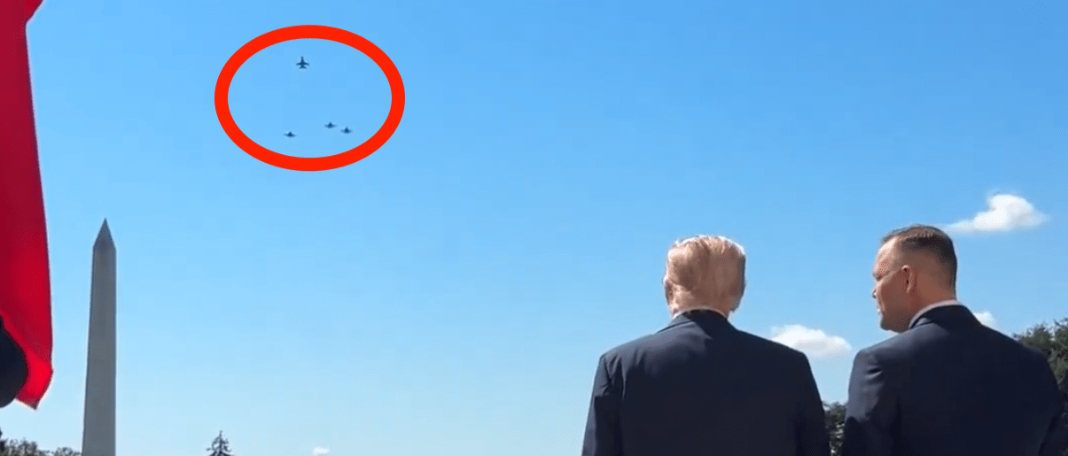 Watch ‘Missing Man’ Flyover Honor Dead Pilot As Polish Leader Visits ...
