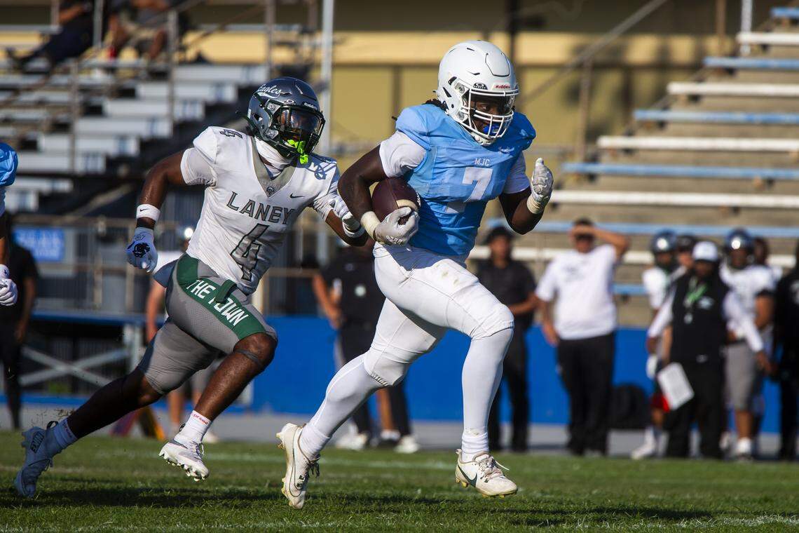With local talent, Modesto JC football coasts to season-opening win ...