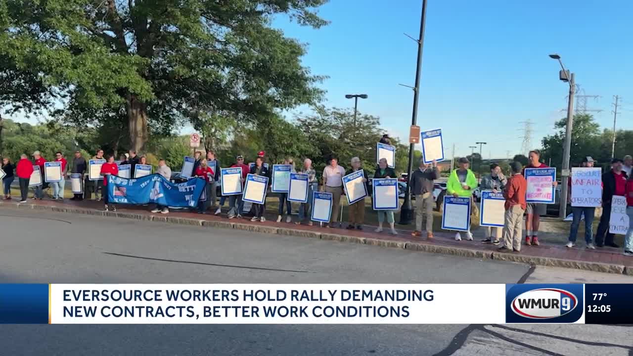 Eversource workers hold rally demanding new contracts, better work ...