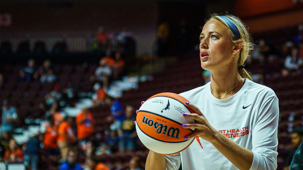 Sophie Cunningham reacts to earning Missouri Hall of Fame induction