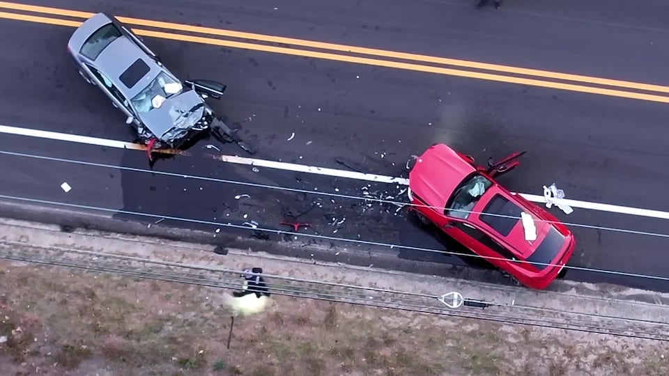Scene of head-on crash on Cape Cod that left 3 people injured