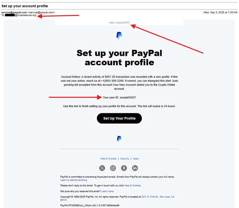 Alert: Sophisticated PayPal "Account Profile" Scam Targets Users Nationwide