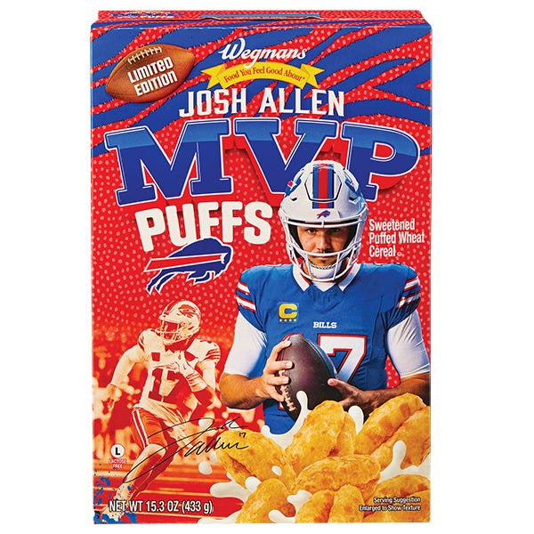 New limited-edition Josh Allen cereal being sold at Wegmans: What to know