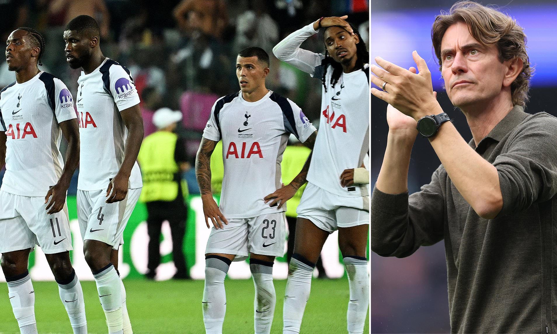 Tottenham exclude SIX players from Champions League squad - including £ ...
