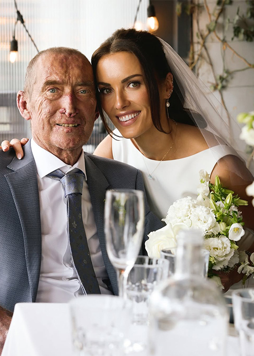 Holly Carpenter goes bold with colour at her destination wedding to ...