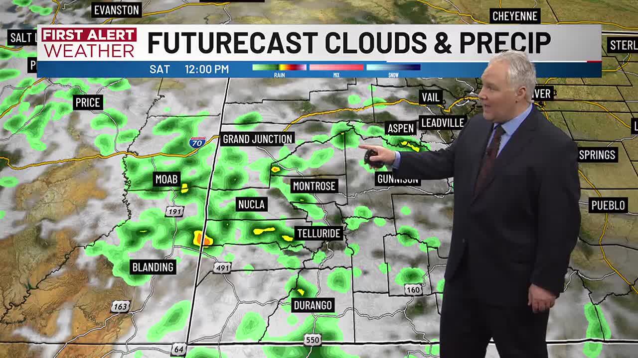 Showers increasing Thursday through Saturday