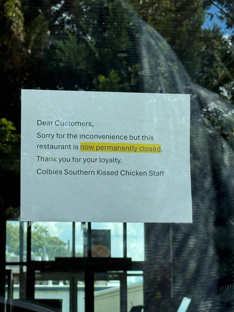 Colbie's Southern Kissed Chicken closes its doors in this Burlington ...