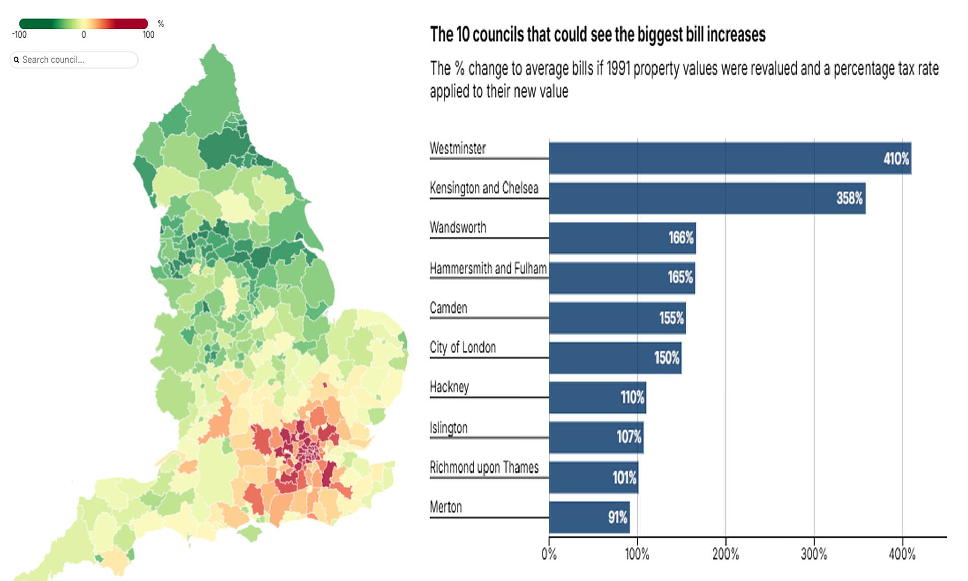 What SHOULD you be paying in council tax? Map reveals how greedy ...
