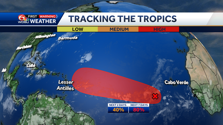 Atlantic region outlined for a high chance of tropical formation