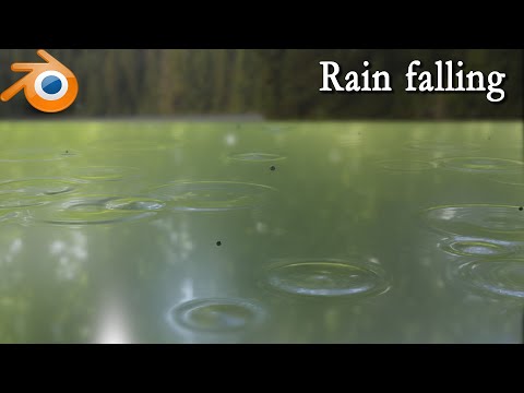 Learn Blender with me 5 - How to make rain on the lake surface like ...